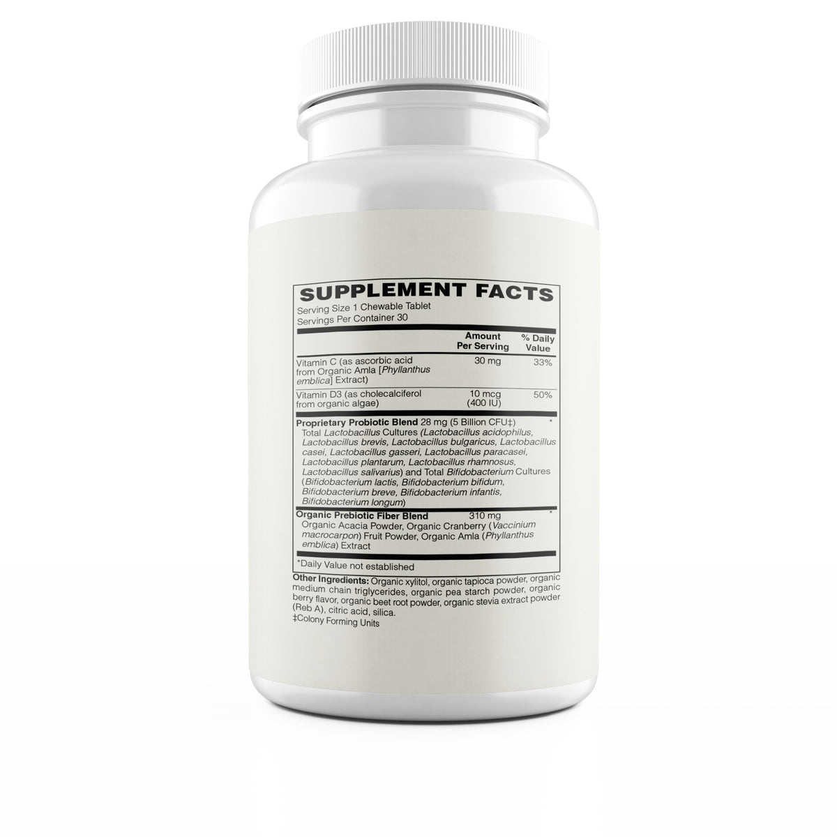 Buy Organic Kids Comfort 5 Billion Probiotic Tablets - Modern Organics